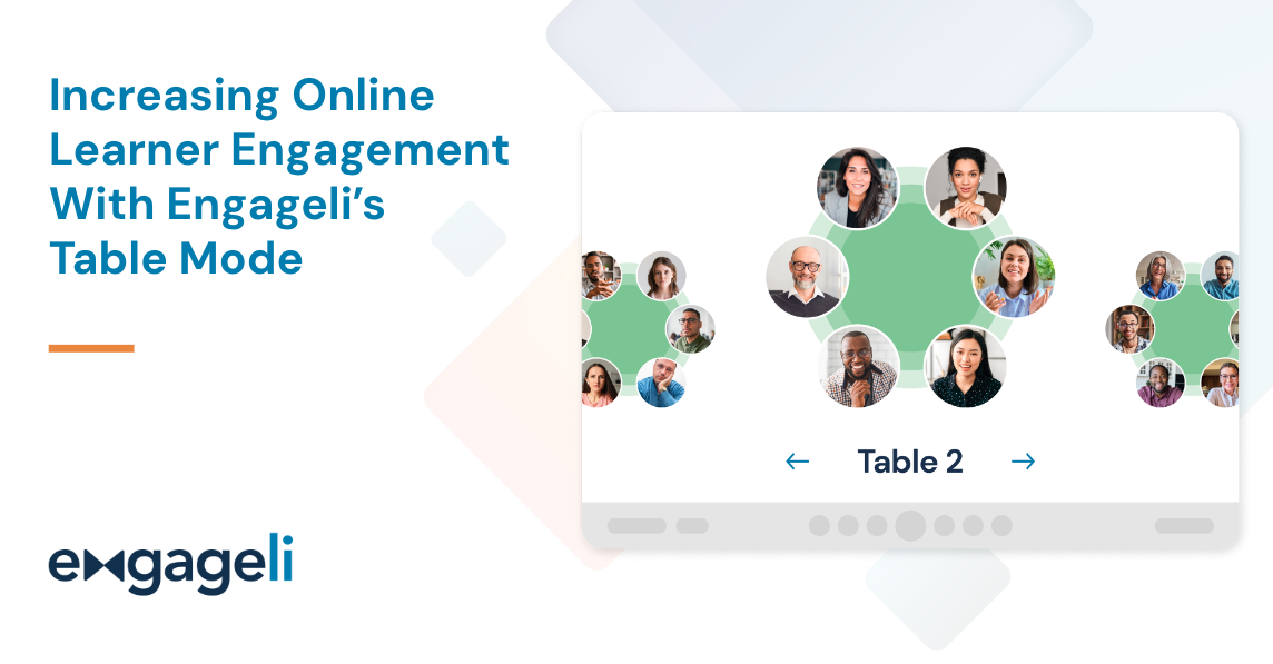 Increasing Online Learner Engagement With Engageli's Table Mode